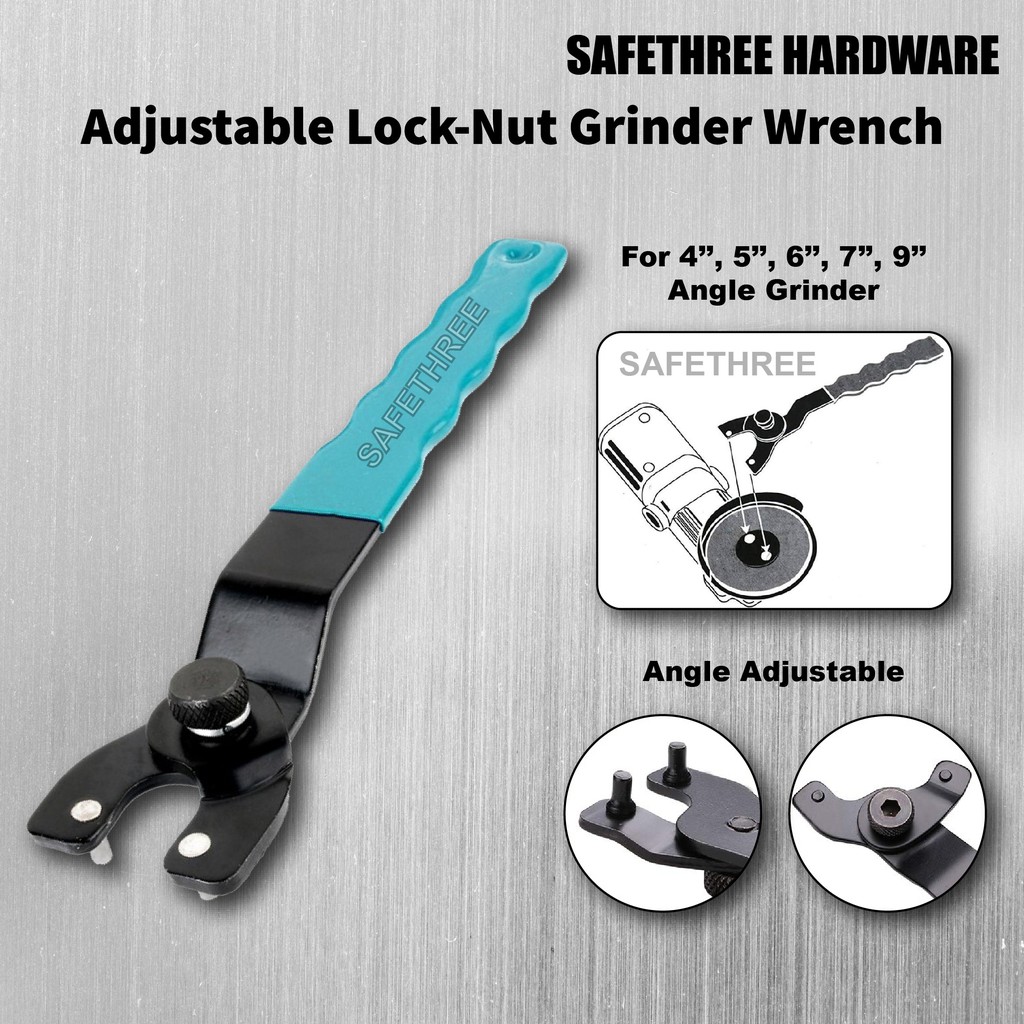 Adjustable Universal Hand Key For 4’’ 5’’ 6’’ 7’’ 9’’ Angle Grinder ...
