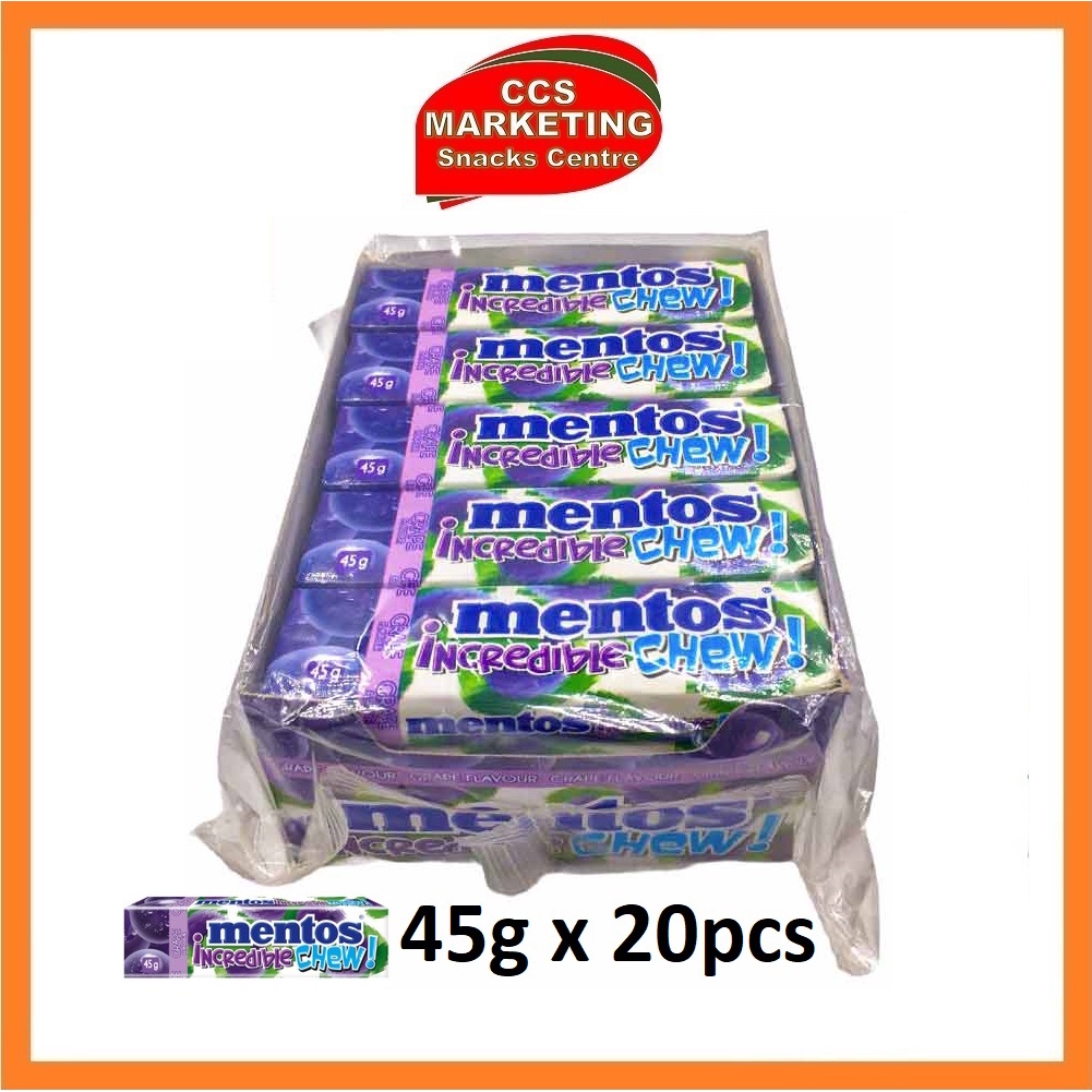 CCS Mentos Incredible Chew ( 45g x 20pcs ) | Shopee Malaysia