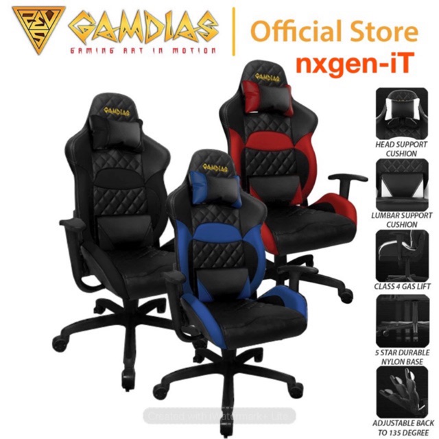 GAMDIAS Gaming Chair Zelus E1-L.*Black ReadyStock* | Shopee Malaysia