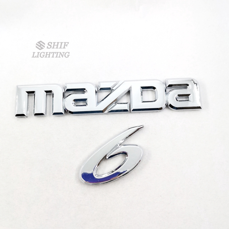 1 x ABS Chrome MAZDA 6 MAZDA6 Letter Logo Car Auto Rear Trunk Emblem ...