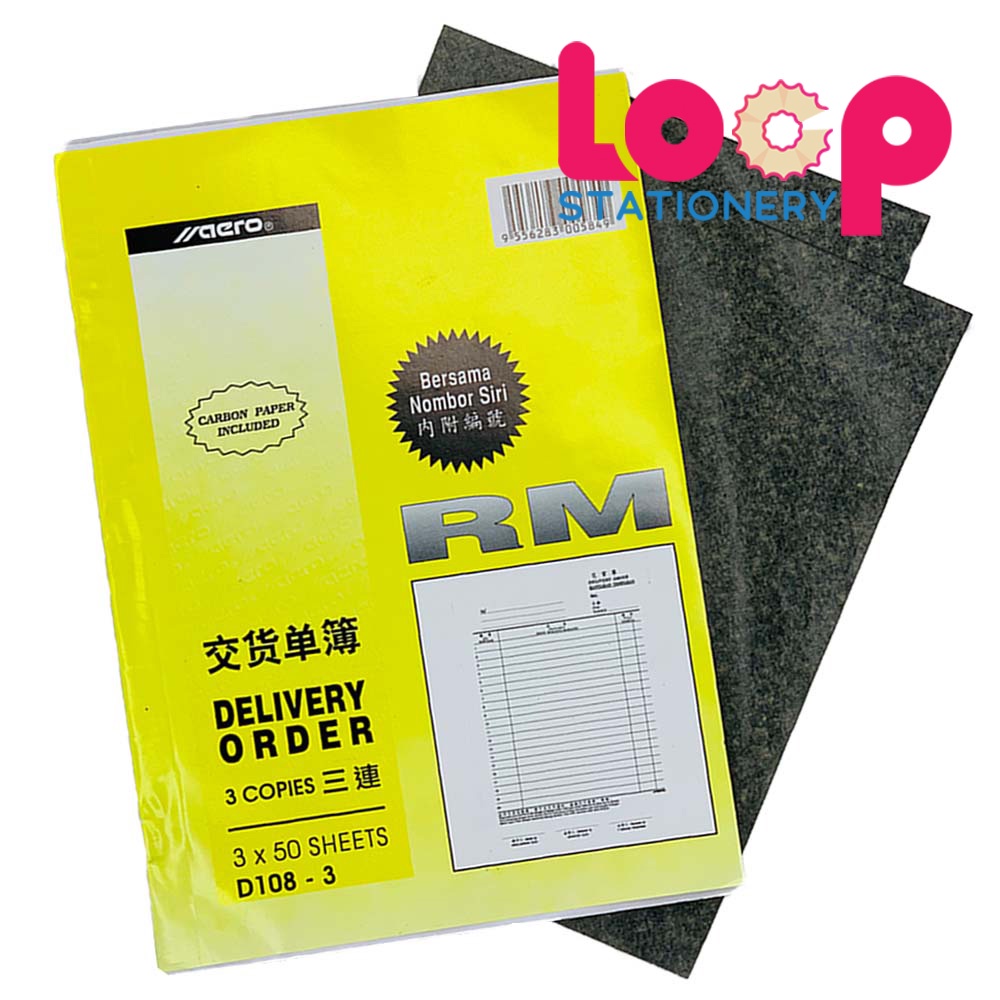 Aero Delivery Order Book 3ply Carbon | Shopee Malaysia