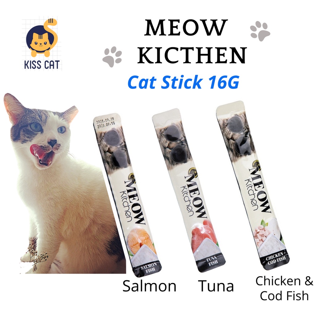 kisscat7 Meow Kitchen Cat Stick16g-Cat Sticks/Cat Treat/Cat Food/catWet ...