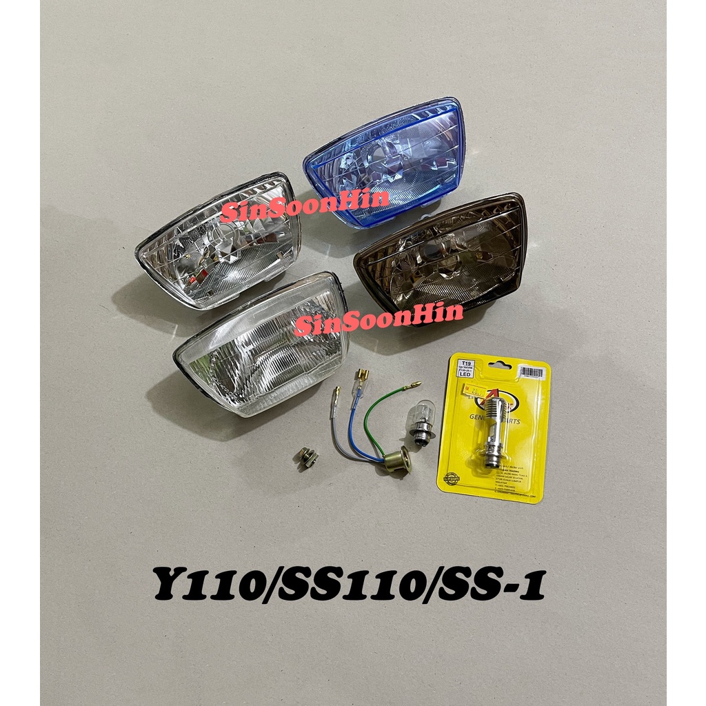 YAMAHA SS110 / Y110 / SS-1 Head Lamp Diamond Eye (Chrome / Blue / Smoke ...