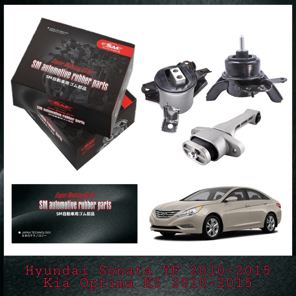SM Engine Mounting Set - Hyundai Sonata YF 2010-2015 / Kia Optima K5 2010-2015 ( 1+1Year ...
