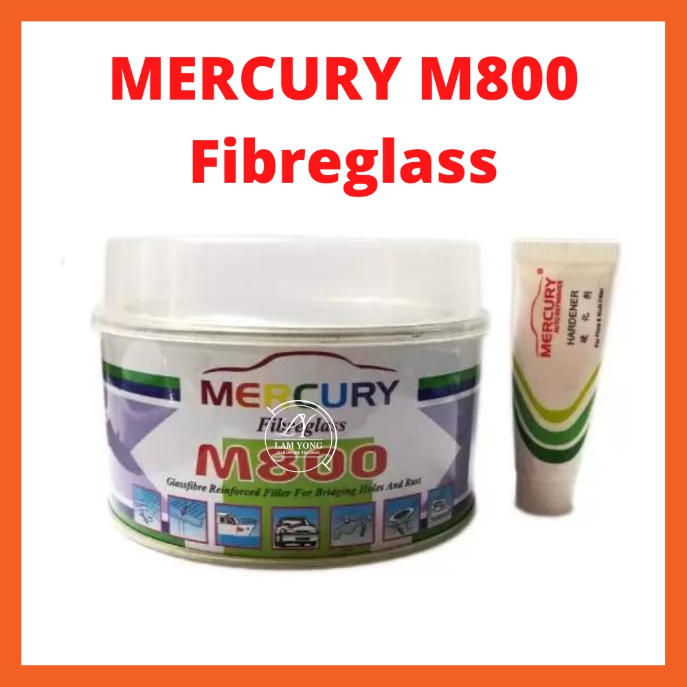 (FRESH) M800 MERCURY FIBREGLASS / FIBERGLASS / CAR FIBREGLASS CEMENT ...