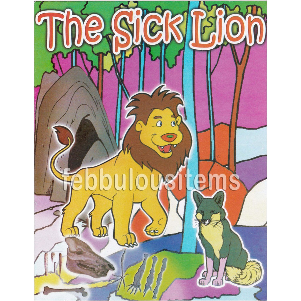 Story Book / Coloring Book English Tagalog ( The Sick Lion) | Shopee ...