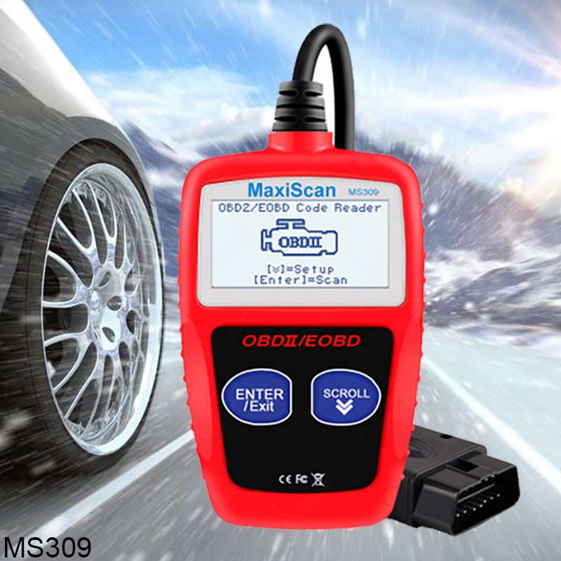 Maxiscan MS309 CAN BUS OBD2 car Code Reader EOBD OBD II Diagnostic Tool MS 309 car Code Scanner ...