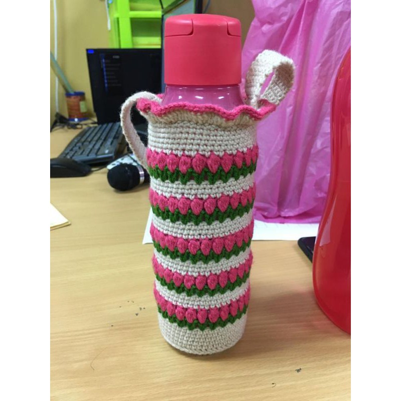 Sarung botol air corak bunga | Shopee Malaysia