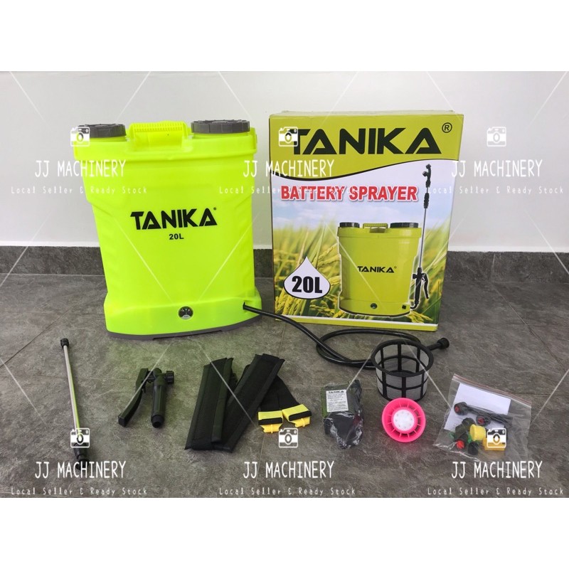 Mesin Penyembur racun rumput bateri 20L Tanika battery pump 20L tahan ...