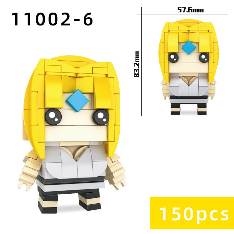 Naruto Building Blocks Cute Anime Characters BRICKS HEADZ Sasuke Sakura ...