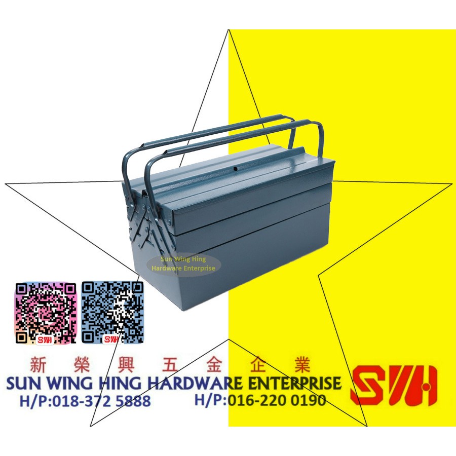 (Double-handle)Tool Box / ToolBox Metal Cantilever 3 Tiers 5 Trays ...