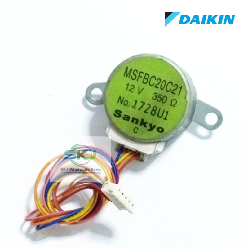 motor Swing Up-Down Aircond Stepping DAIKIN MSFBC20C21 12V Pat 1347687 ...