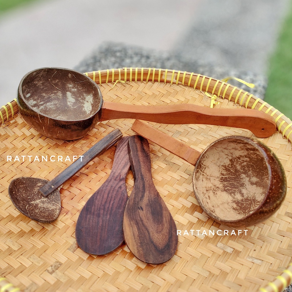 Senduk Kayu Nibong / Senduk Tempurung / Batok Tradisional / Gayong Tempurung | Shopee Malaysia
