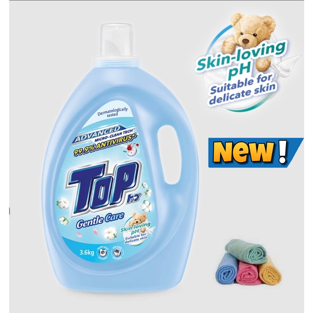 TOP Gentle Care Liquid Detergent 3.6kg | Shopee Malaysia