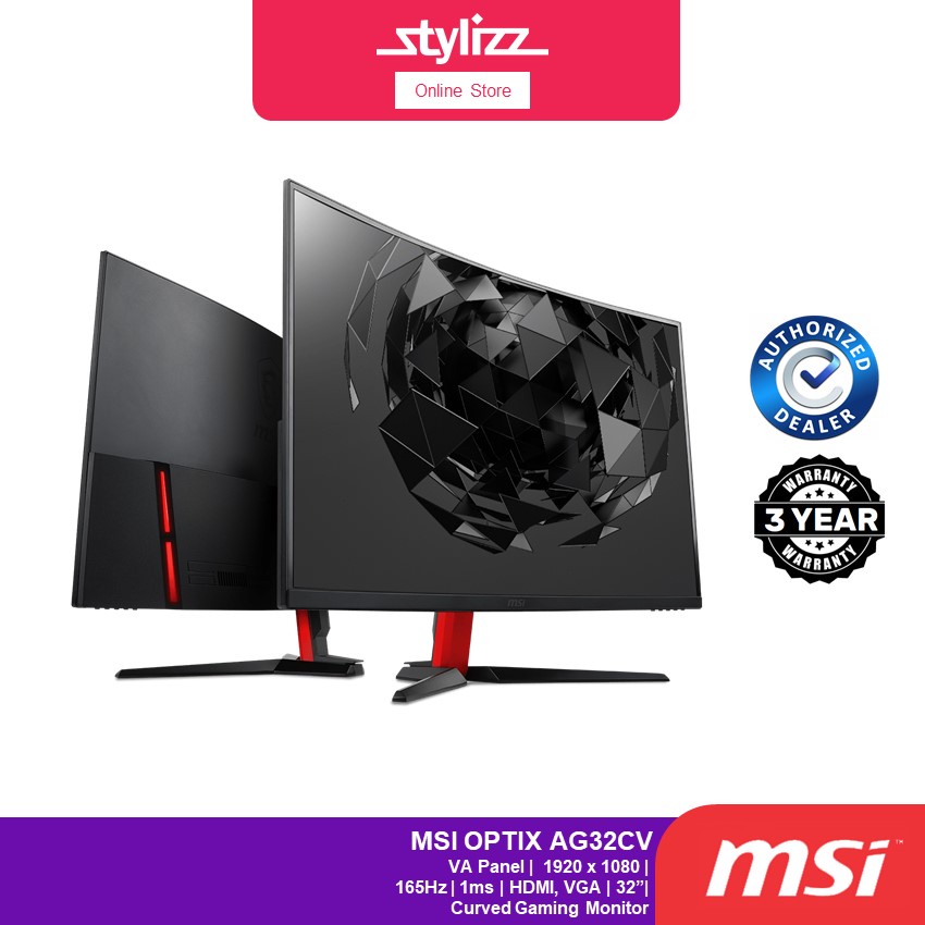 MSI Optix Curved Gaming AG32C (31.5" 1920x1080 FHD/1MS/165HZ/DVI HDMI ...