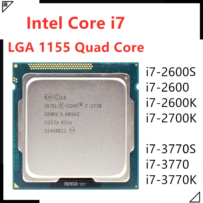 Intel Core i7 2600s i7-2600 2700K i7 3770s 3770K LGA 1155 pin H61 B75 ...