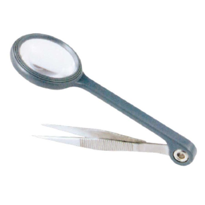 Magnifying Glass With Tweezers Tweezer Magnifier 25MM 8X Power (Unit ...