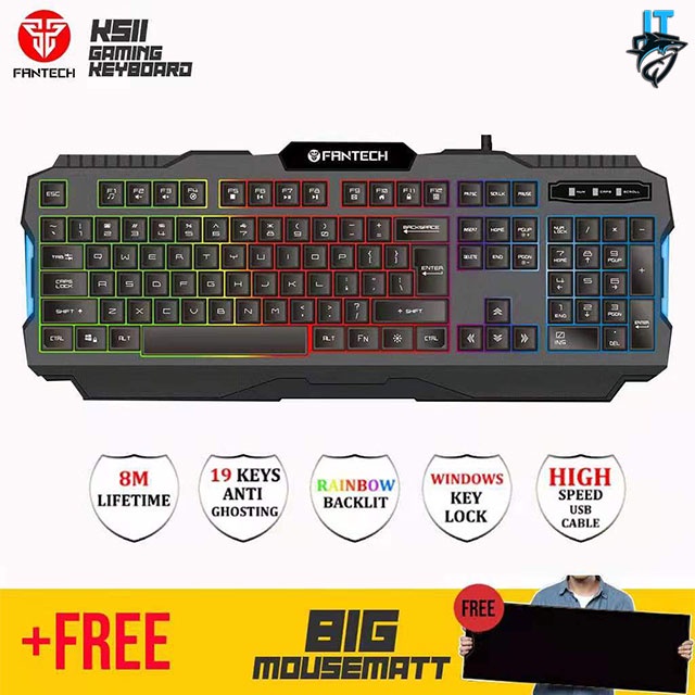 [NEW STOCK] FANTECH K511 Hunter Pro Gaming Keyboard Membrane Keyboard ...