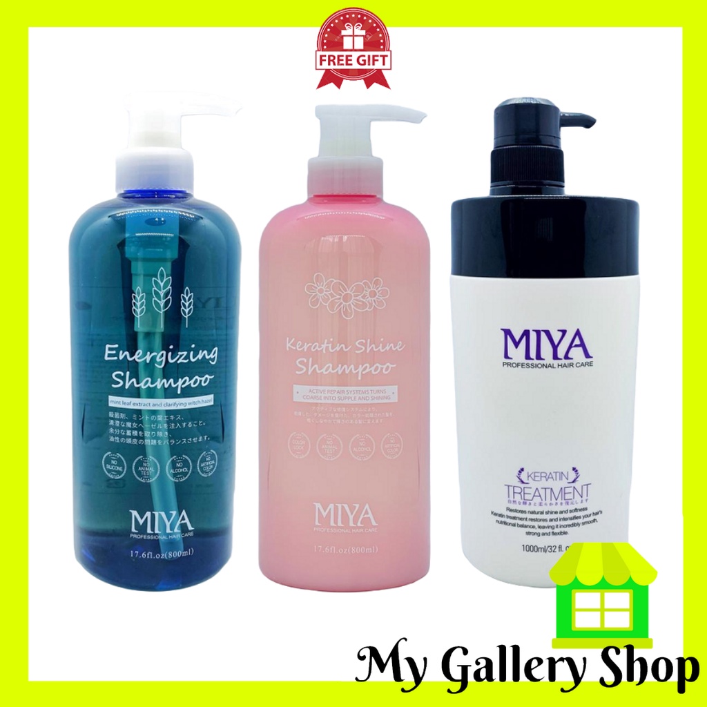 Miya Professional Energising Shampoo 800ml / Miya Keratin Shine Shampoo ...