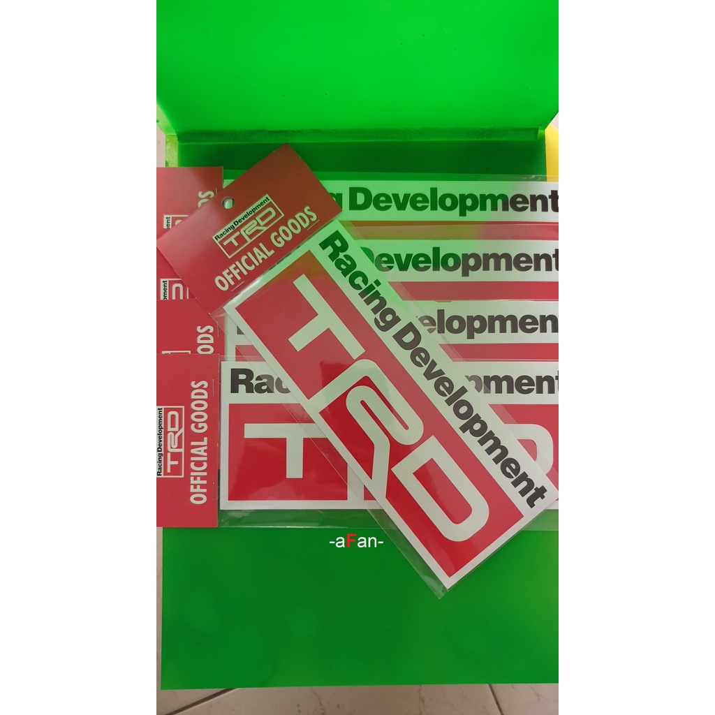 TRD Toyota Racing Development Sticker 100% ORIGINAL GENUINE JAPAN ...