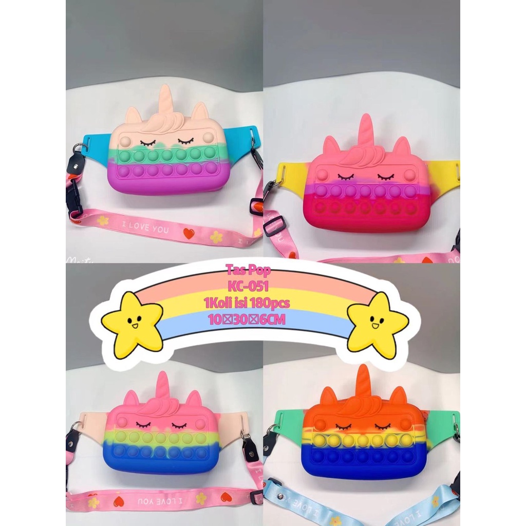 Popit Tas Tas Ransel Popit Tas Kids Popit Tas Pop It Waist Bag Pop It ...