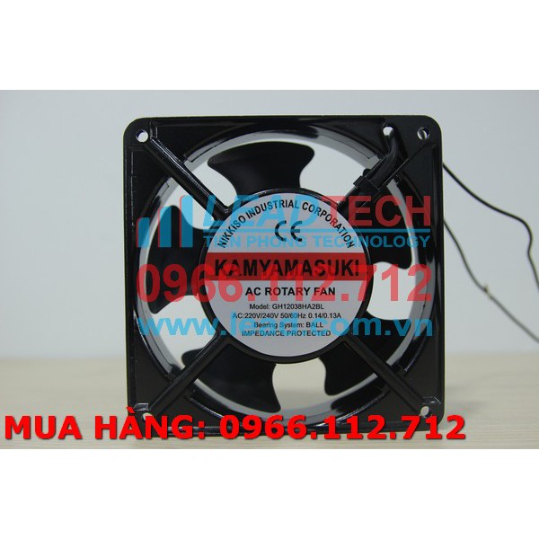 Heatsink FAN, Exhaust Fan KAMYAMASUKI GH12038HA2BL, 220-240VAC, 120x120x38mm | Shopee Malaysia