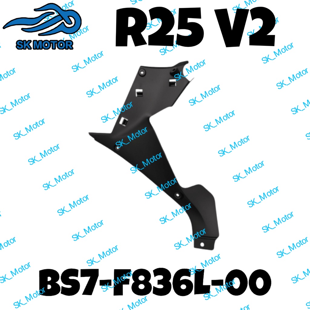 Yamaha YZF-R25 R25 NEW V2 Original Inner Cover Full Set / Kaver Hitam ...