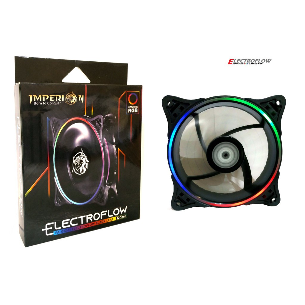 Imperion ELECTRICAL - FAN CASING 12CM ROTATING RGB | Shopee Malaysia
