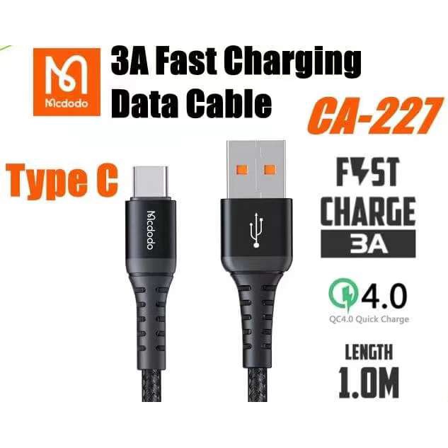 MCDODO CA-2261 / CA-2271 / CA-2281 USB Data Cable 3A QC4.0 Super Fast ...