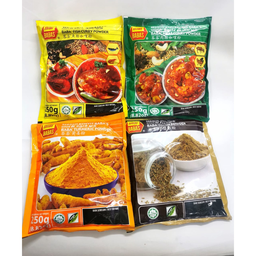Baba's Cumin Powder/Tutmeric Powder/Serbuk Kunyit/Serbuk Jintan Putih ...