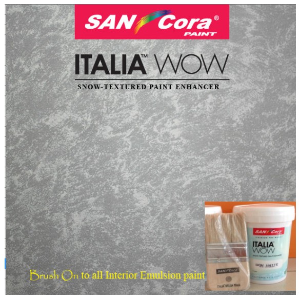 TEXTURE PAINT - SANCORA ITALIA WOW PAINT | Shopee Malaysia