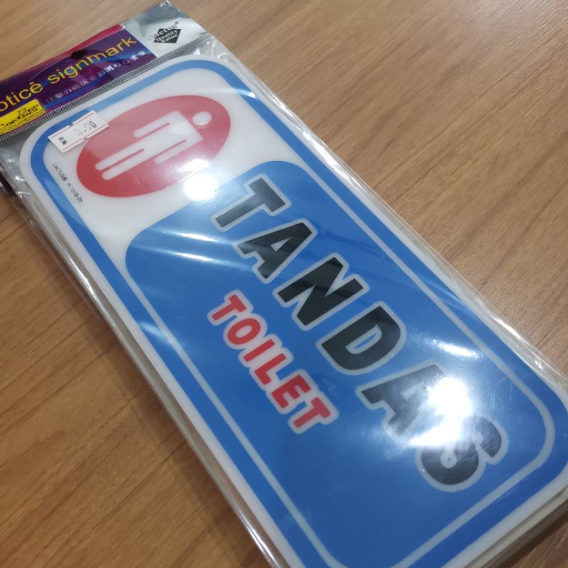[Ready Stock. Reduce to Clear] Toilet Tandas Signage | Shopee Malaysia