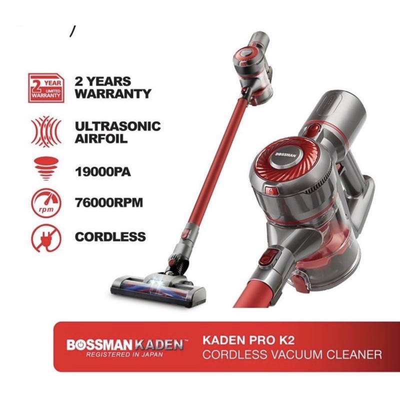 Cordless Vacuum Cleaner X Bossman Kaden PRO K2 (Portable Vacuum Cleaner ...