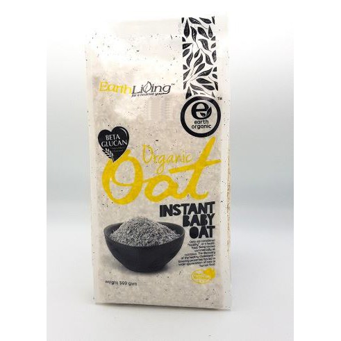 EARTH LIVING Organic Instant Baby Oat (500gm) EXP: SEPT 2025 | Shopee ...