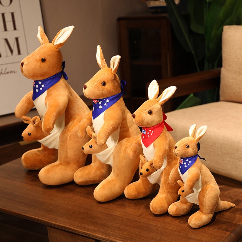 Cute Cute Australian Kangaroo Doll Mother Child Style Children Plush ...