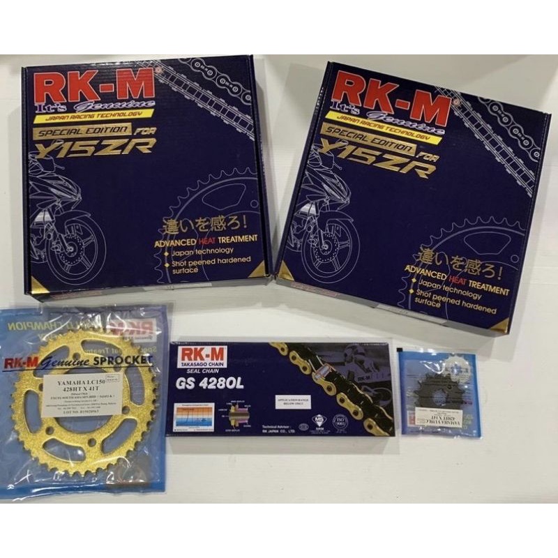 YAMAHA Y15 / Y15ZR / LC150 / FZ150 / FZ150 NEW RKM CHAIN KIT SET ...