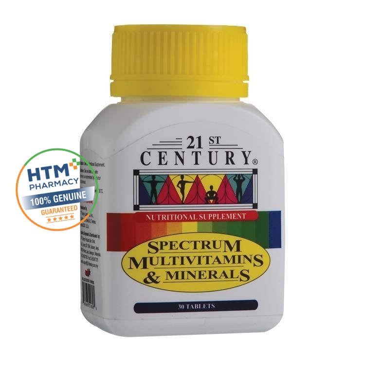 21st Century Spectrum Multivitamins & Minerals 30'S | Shopee Malaysia