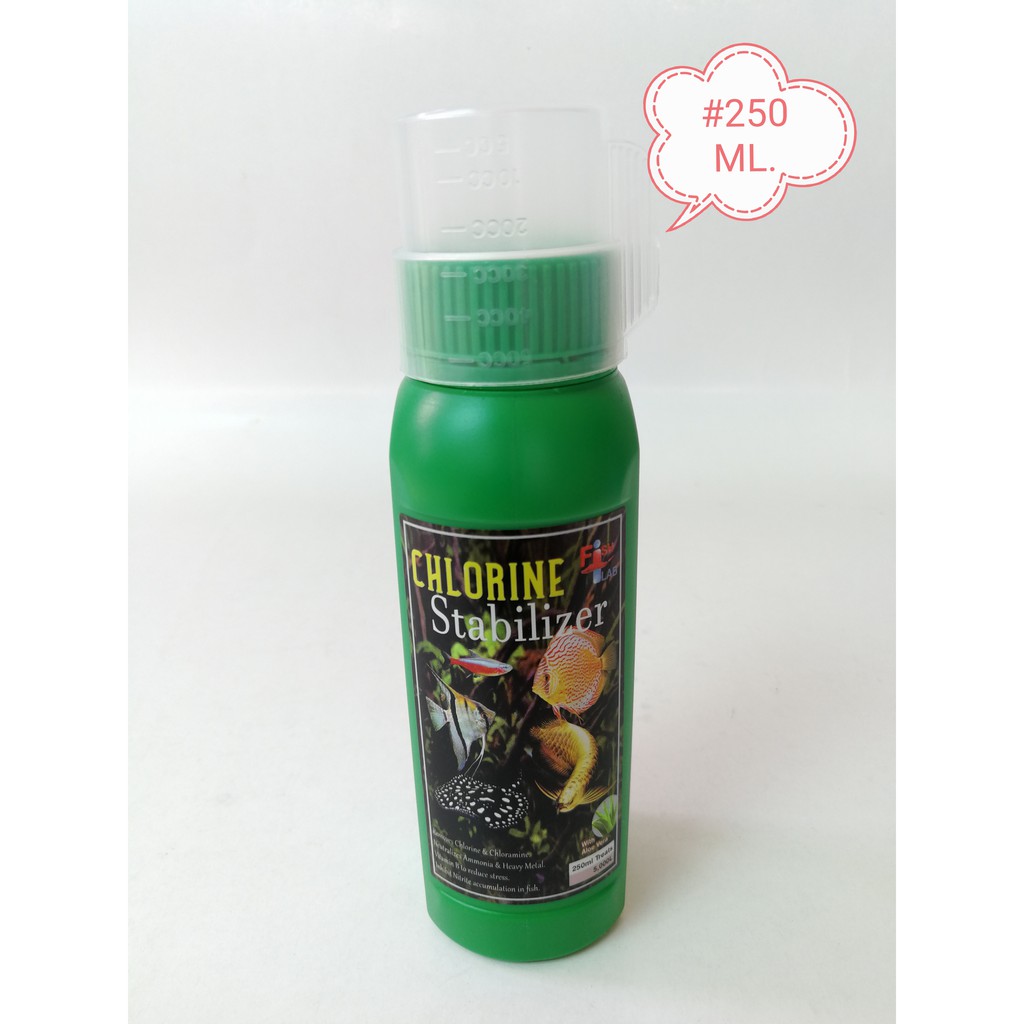 Fish Lab Chlorine Stabilizer Tap Water Conditioner Aquarium 250ml ...