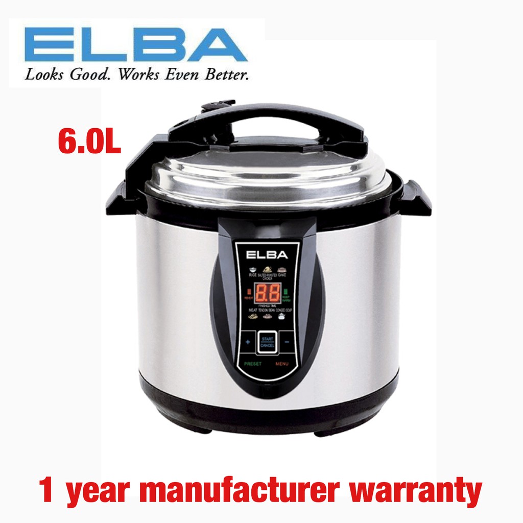 ELBA PRESSURE COOKER 6.0L EPC-6000SS | Shopee Malaysia