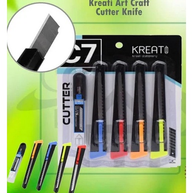 Kreati Cutter C7 9mm Wide Blades (10 pieces of blades & 4 pieces of ...