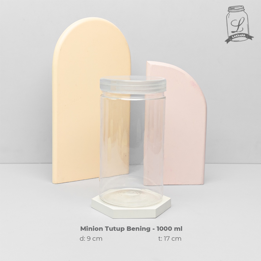 PREMIUM THICK CYLINDER TUBE JAR 1000 ML / TUBE JAR 1000ML / MINION ...