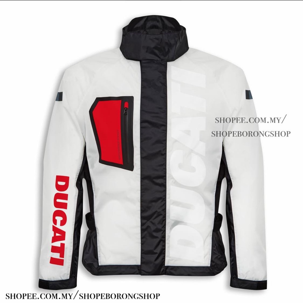 Ducati Spidi Aqua Waterproof Rain Jacket Transparent ORIGINAL | Shopee ...