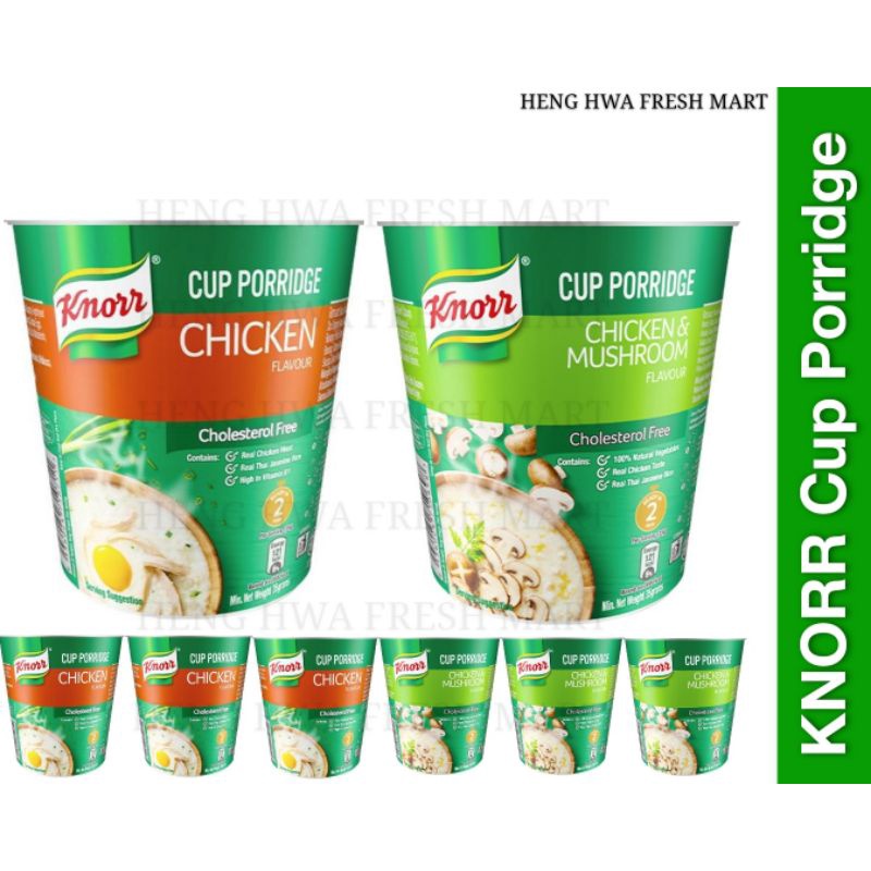 KNORR Cup Porridge 35g / KNORR Bubur Segera Cawan (Chicken/Ayam ...