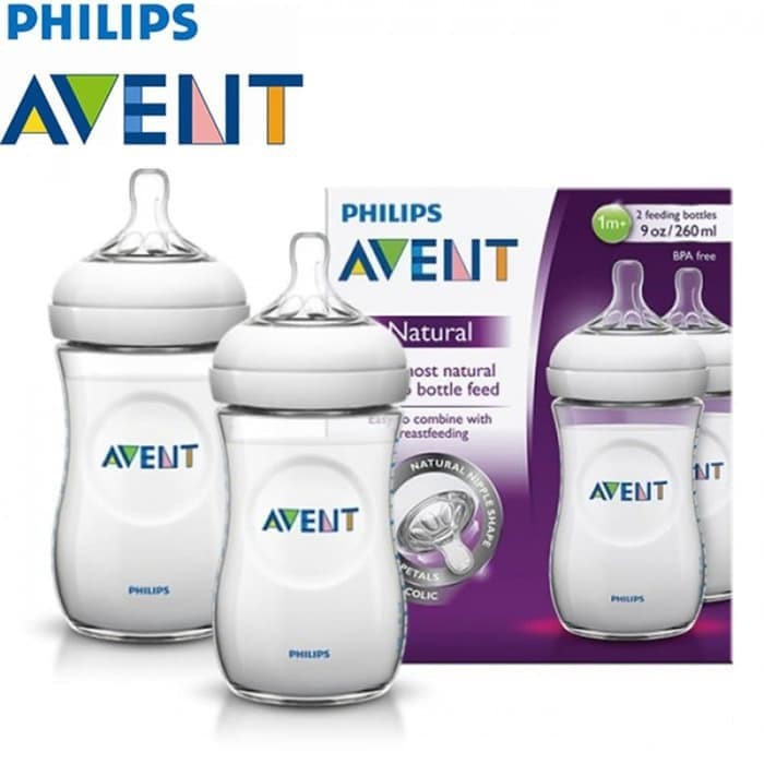 Avent Bottle - Avent Natural Twin Avent Milk Bottle 260ml - 2pcs - Baby ...