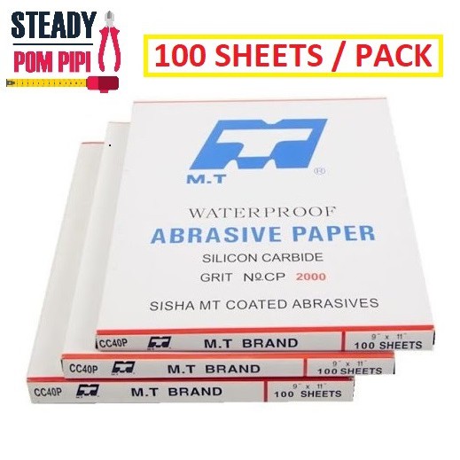 100PCS MT ABRASIVE PAPER / SAND PAPER / SANDPAPER - WATERPROOF (CP60 ...