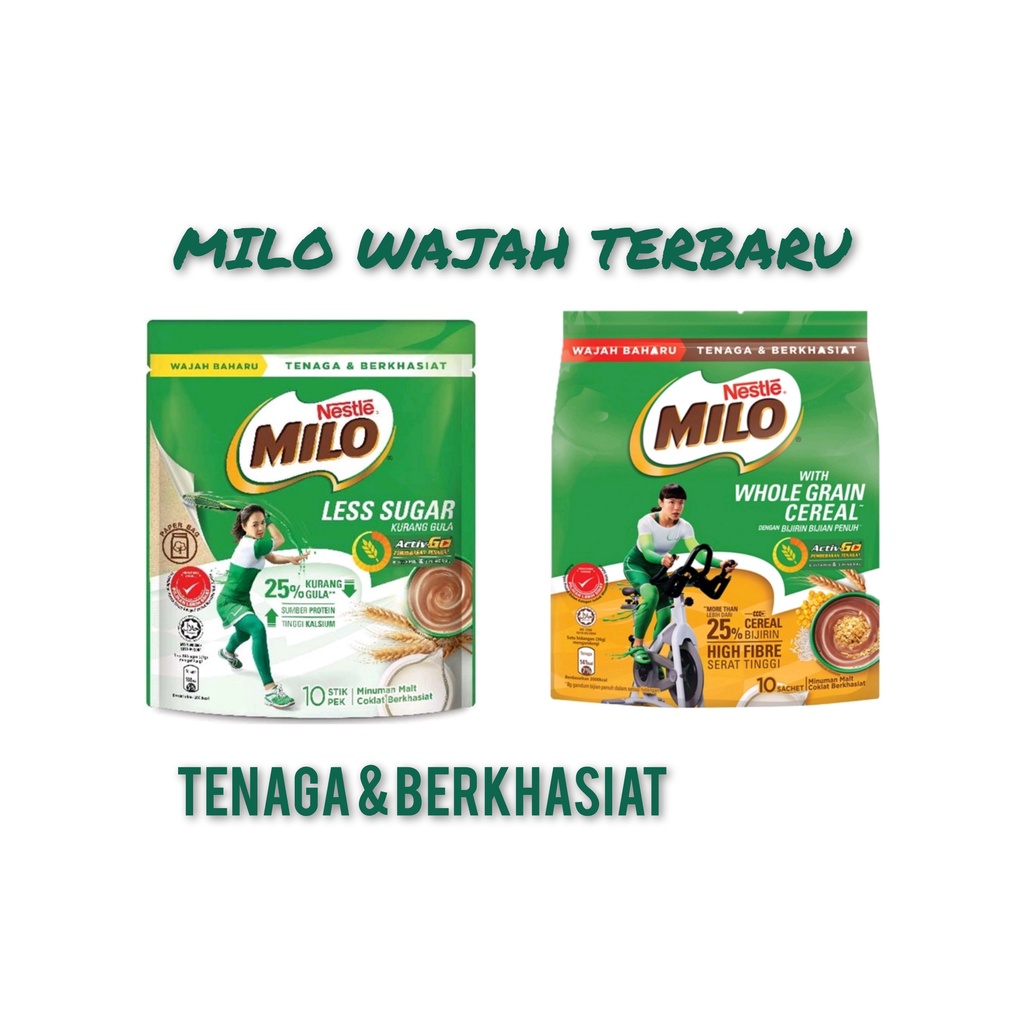 VU 🎁 Nestle Original MILO Cholote 3 In 1/ MILO Less Sugar MILO Whole ...