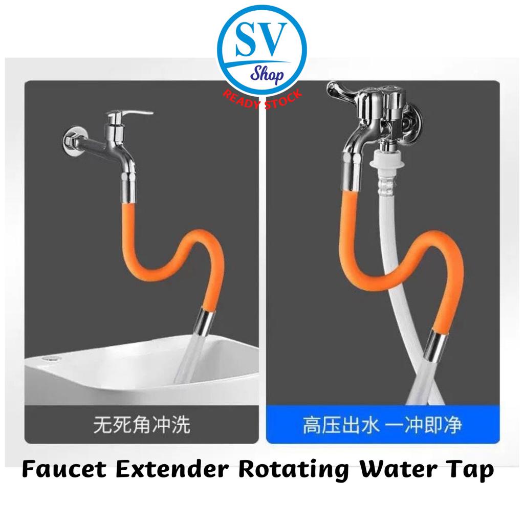 Faucet Extension Extender Rotating Water Tap Extension Pipe Kitchen ...