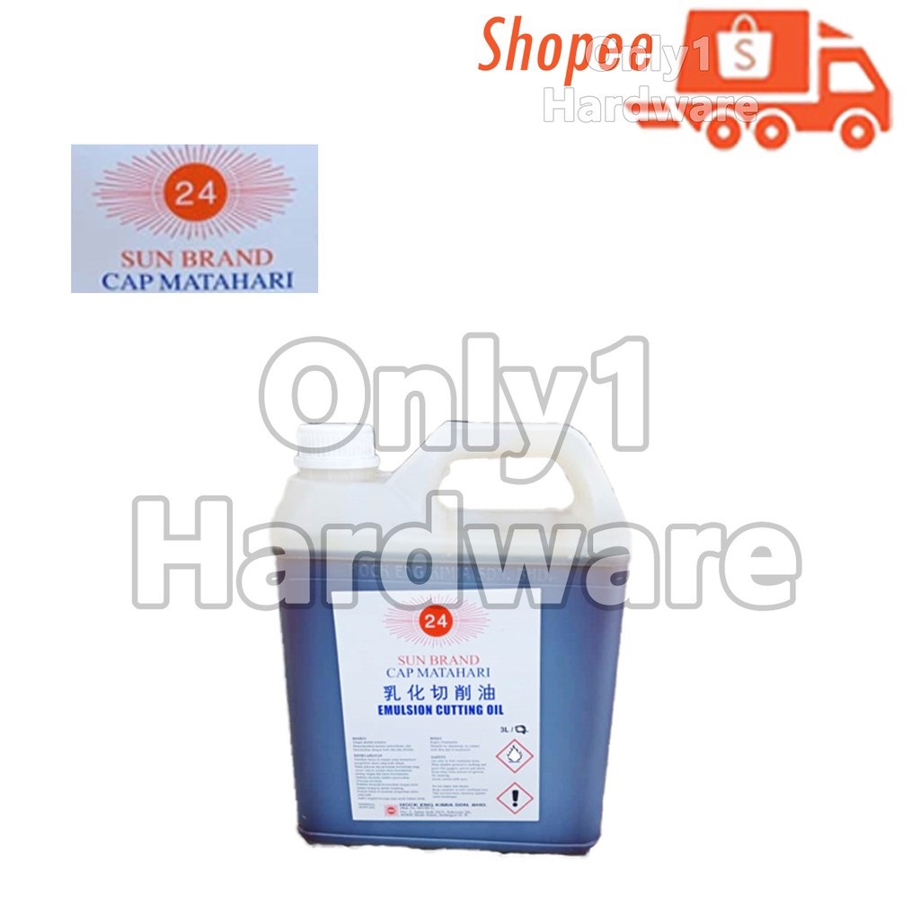 24 SUN BRAND EMULSION CUTTING OIL 3LITRE EMULSION CUTTING OIL 3LITRE ...