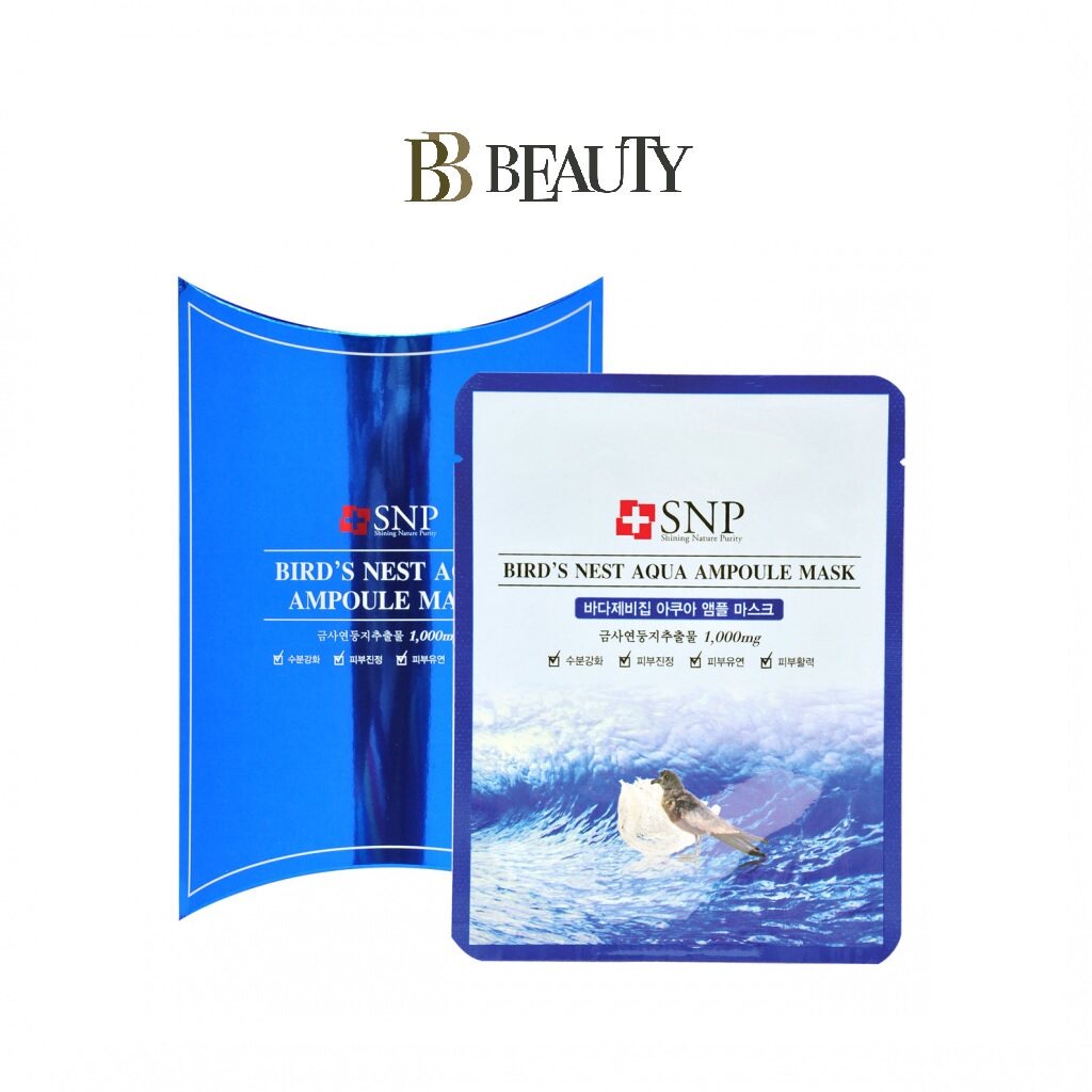 SNP Bird's Nest Aqua Ampoule Facial Mask (10 Pcs) | Shopee Malaysia