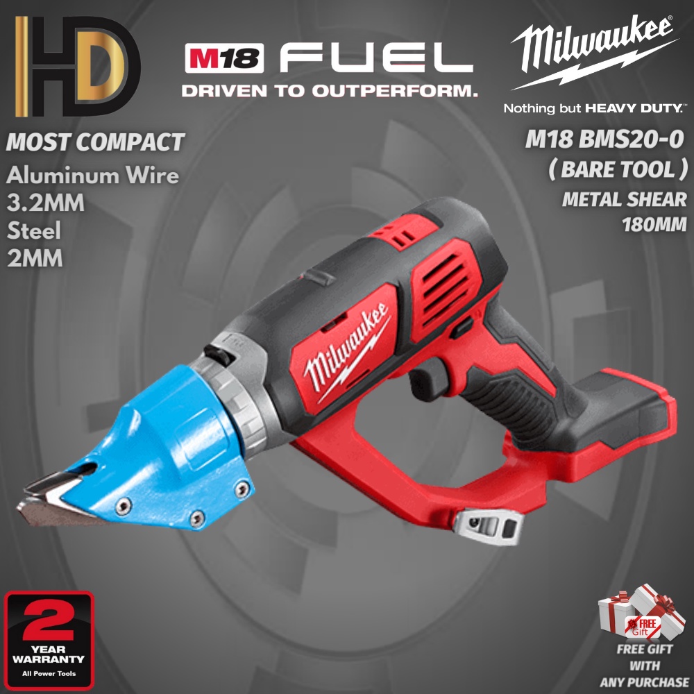 Milwaukee M18 BMS20 180MM Metal Shear / High Performance / Most Compact ...